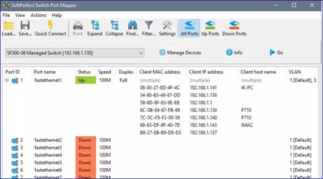 SoftPerfect Switch Port Mapper Free Download - Network Rare
